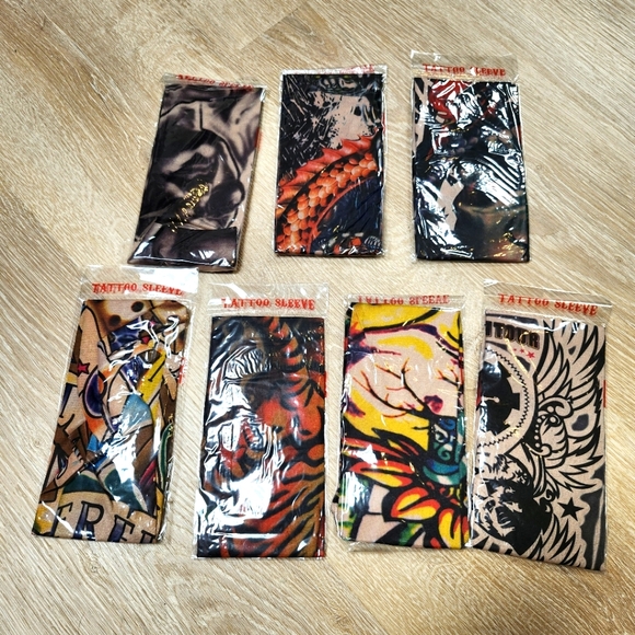 Accessories | Assorted Tattoo Sleeve Set Of 7 | Poshmark